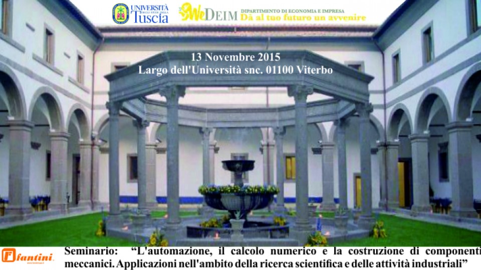 Tutorial "University of Tuscia"